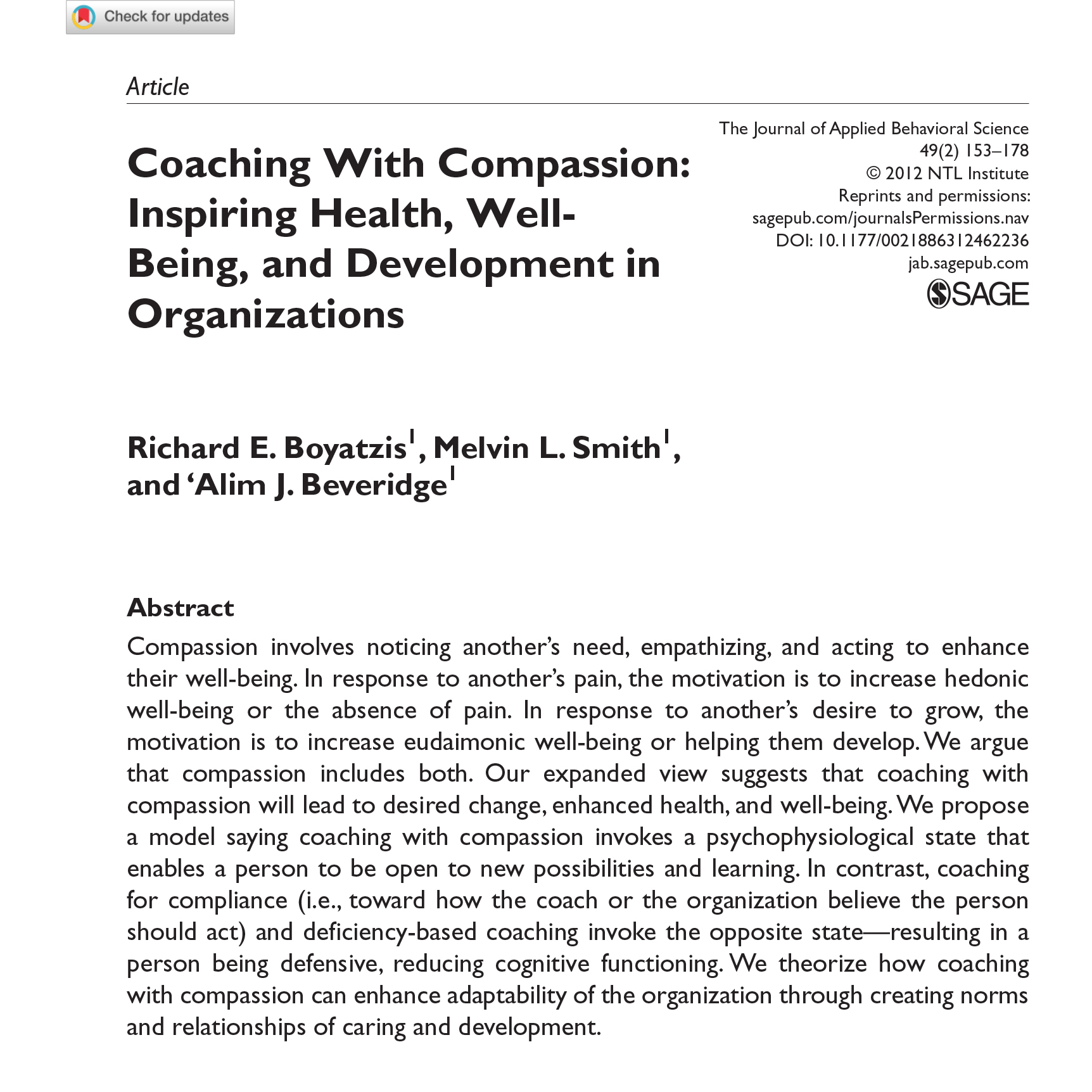 The Science of Coaching With Compassion - Carol Kauffman